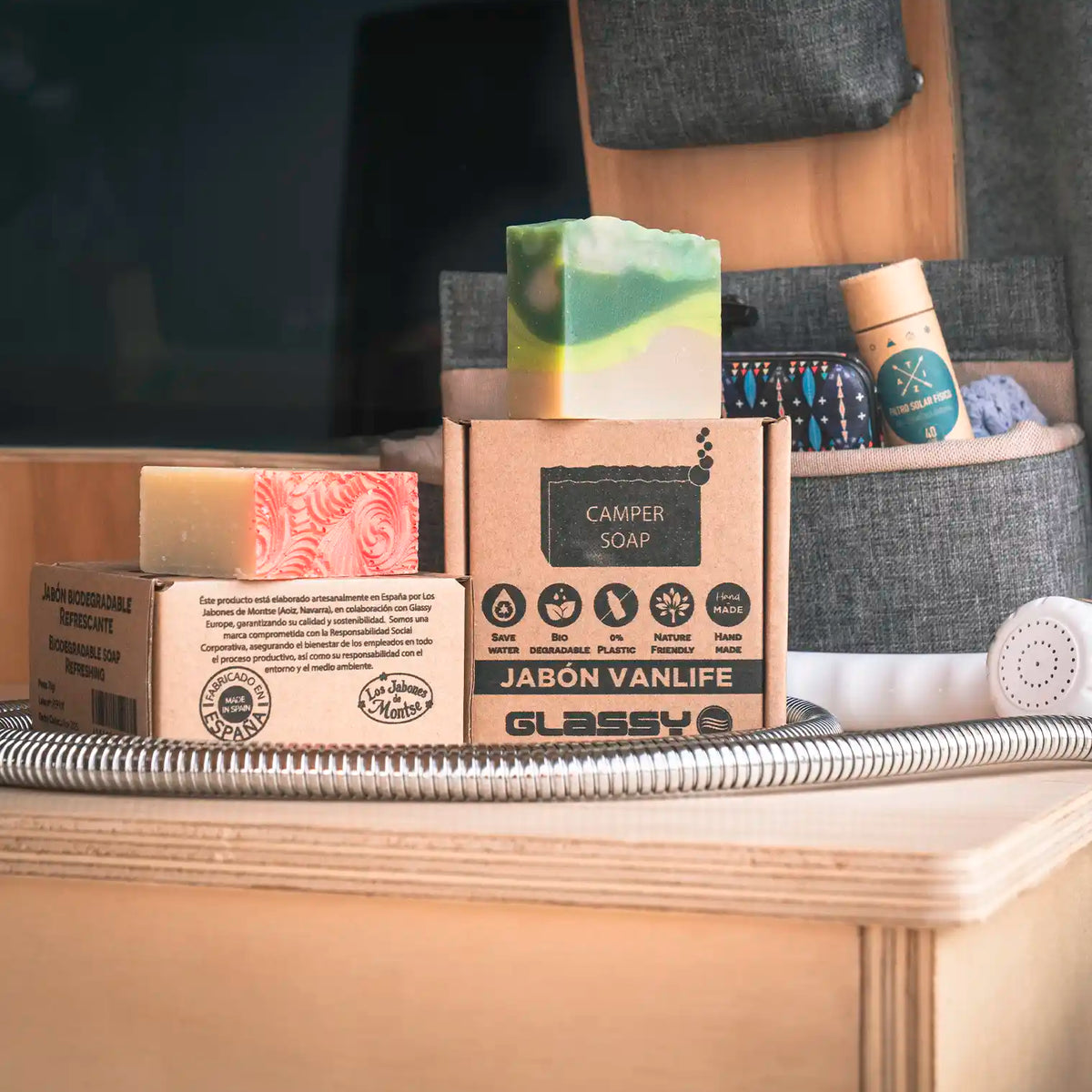 Jabón biodegradable y Ecológico para tu CAMPER – Glassy Europe