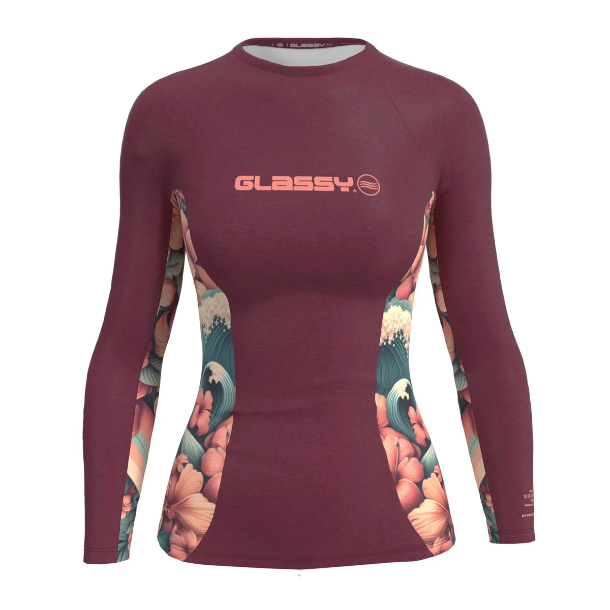 Licra Surf mujer Fantasy Burgundy – Glassy Europe